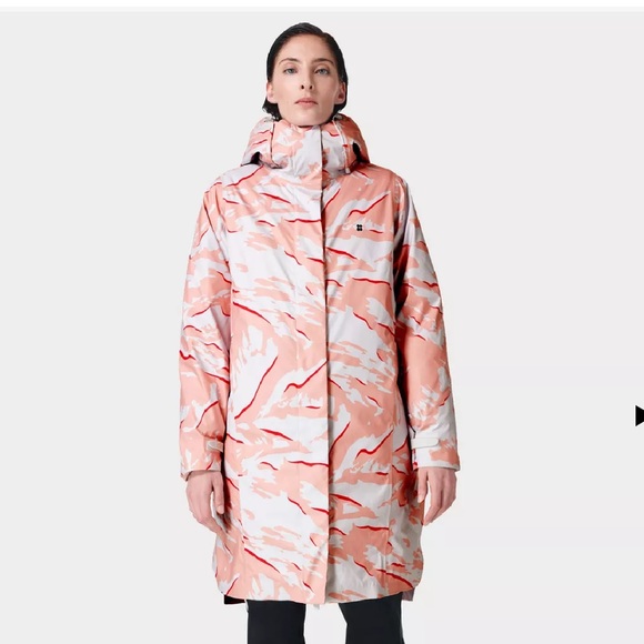 Sweaty Betty | Jackets & Coats | Nwt Sweaty Betty Climate 3 In Ski Jacket Pink Peaks Print M ...